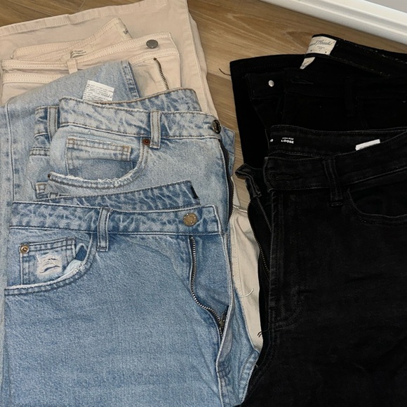 Zara | Jeans | Denim Bundle 5 Pairs Of Jeans Same Size | Poshmark